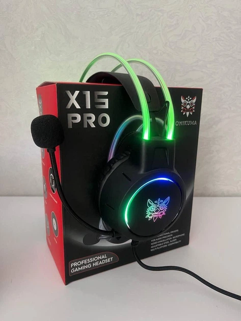 Игровые наушники ONIKUMA X15 Pro с RGB подсветкой купить в интернет-магазине ROZETKA - Игровые ...