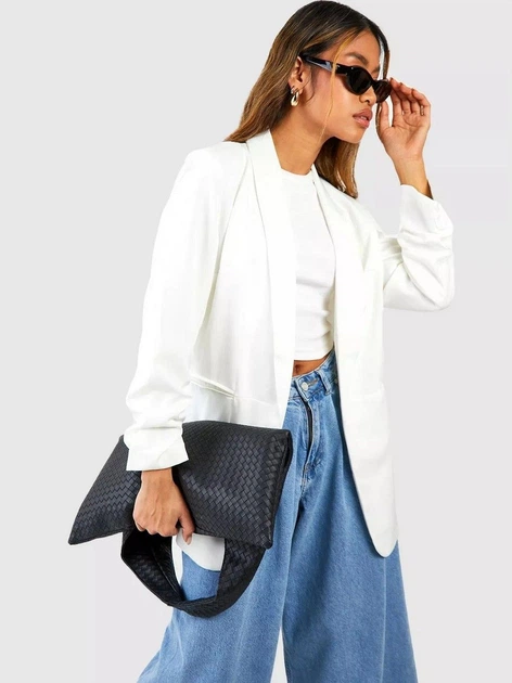 Піджак подовжений жіночий Boohoo HA4293 M Білий (KZ2000001491294 ...