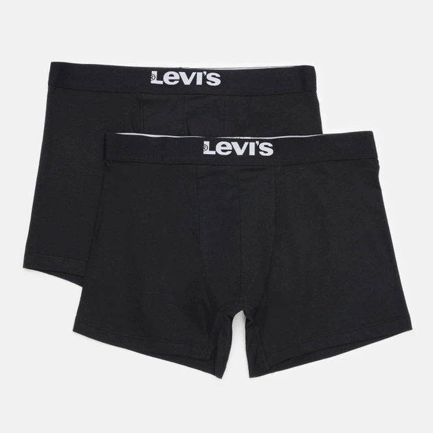 Набор трусов-боксеров мужских 2 шт Levi's Solid Basic Boxer Brief Organic Co 2P 7012228420050 S ...