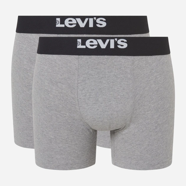 Набор трусов-боксеров мужских 2 шт Levi's Solid Basic Boxer Brief Organic Co 2P 701222842-007 M ...