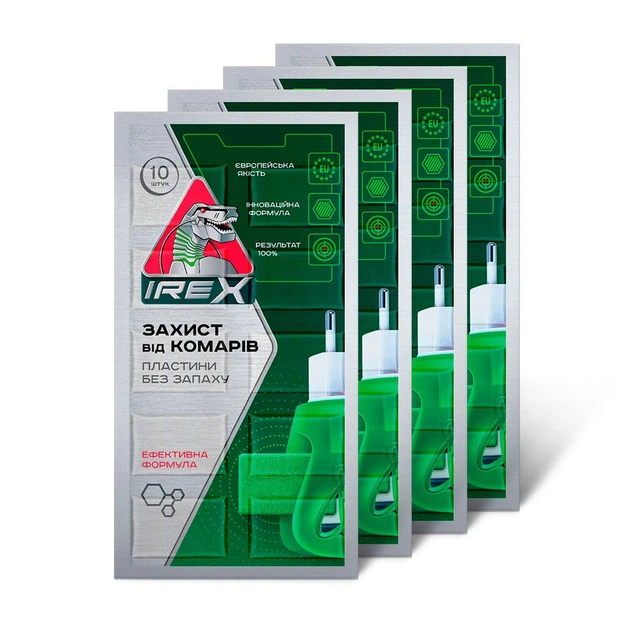 Пластини від комарів iRex (сет 4 шт по 10) – купити онлайн на ROZETKA