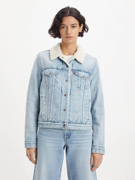 Куртка джинсовая женская Levi's Original Sherpa Trucker 36136-0069 L ...