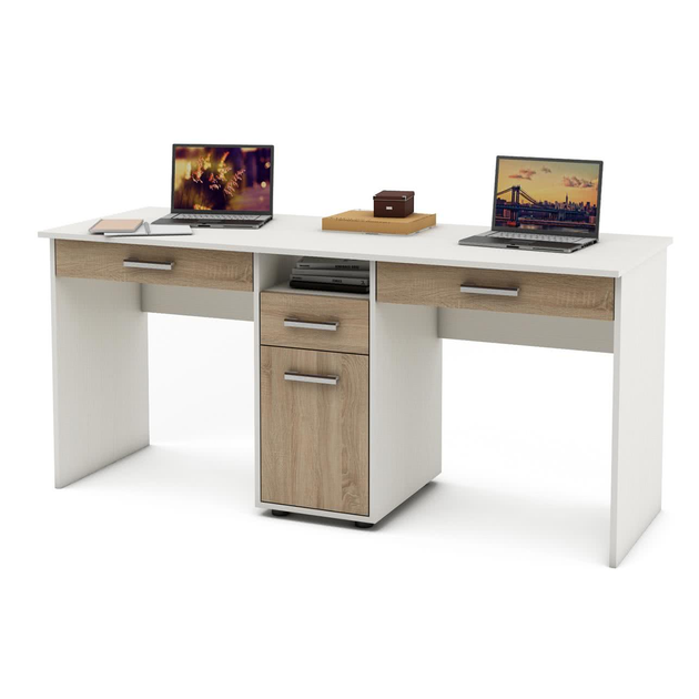 Компьютерный стол для 2 детей Kidsbunkbed 164 х 60 х 75 см цвет дуб ...