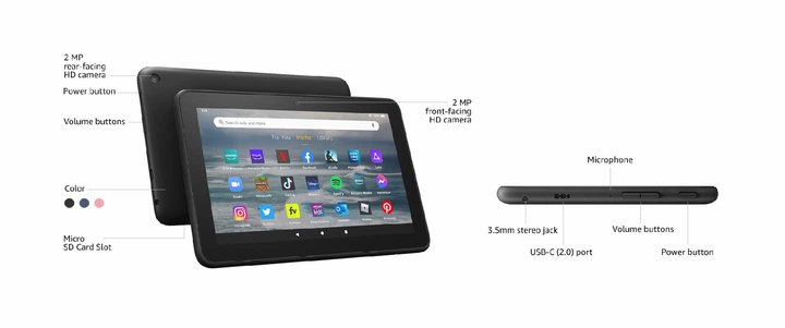 Планшет Amazon Fire 7 12th Gen 16 GB (2022) – фото, отзывы ...
