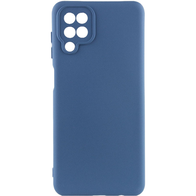 Чохол Silicone Cover Lakshmi Full Camera (A) для Samsung Galaxy A12 / M12 Синій / Navy Blue ...