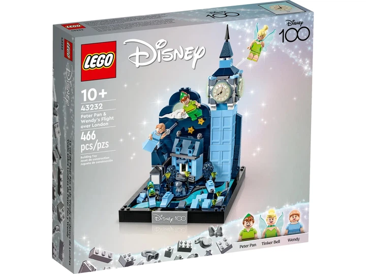Конструктор LEGO Disney Полет Питера Пэна и Венди над Лондоном 466 ...