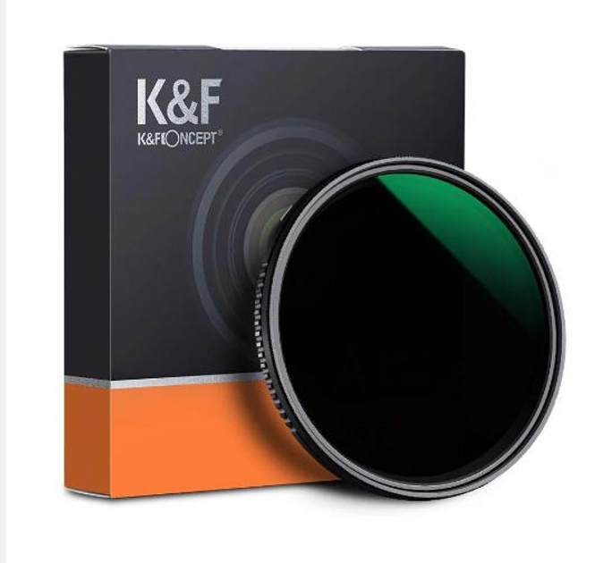 Нейтрально-серый фильтр переменной плотности ND8-2000 49mm K&F Concept ...