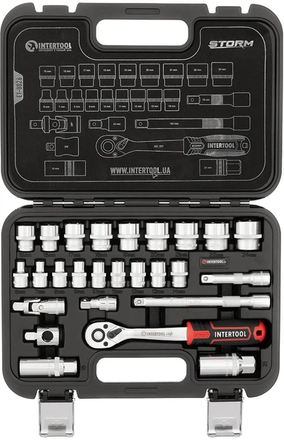 Набір інструментів 3/8", 26 од., Cr-V STORM INTERTOOL ET-8026 – фото, отзывы, характеристики в ...