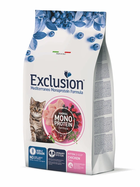 Сухой корм Exclusion Noble Grain Cat Kitten Chicken Сухой корм с курицей для котят всех пород 12 ...