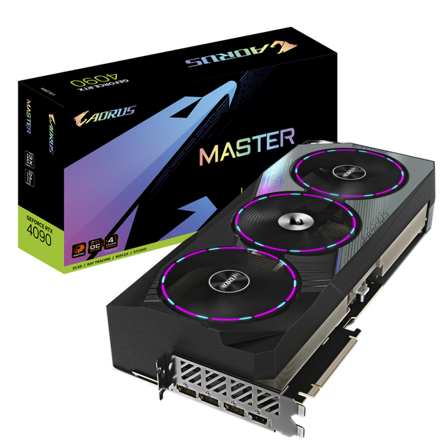 Видеокарта GIGABYTE GeForce RTX4090 24GB AORUS MASTER (GV-N4090AORUS M ...
