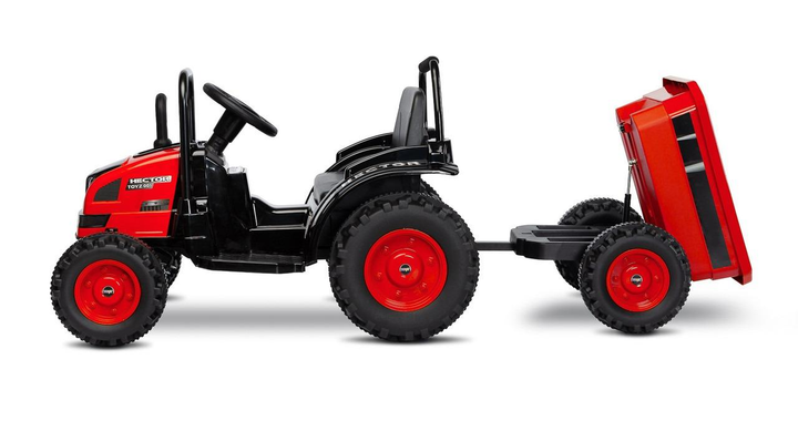 Детский электротрактор с прицепом Caretero (Toyz) Hector 12 В Red, TOYZ ...