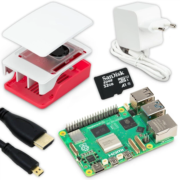 Мінікомп'ютер Raspberry Pi 5 Starter Kit 8GB – фото, відгуки ...