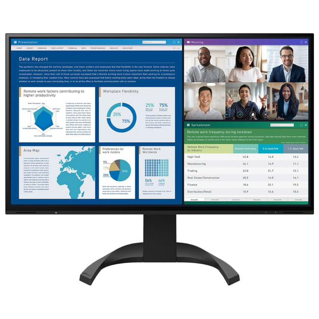 Монитор 27" EIZO FlexScan EV2740X-BK IPS безрамочный/поворотный экран ...