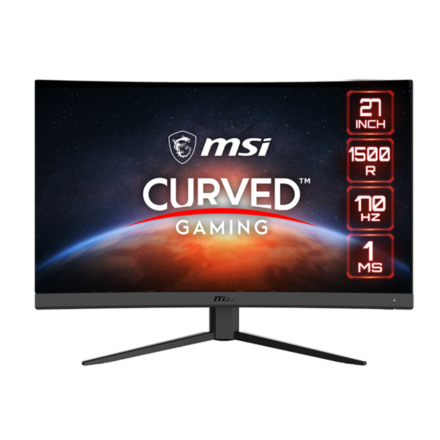 Монитор 27" MSI G27CQ4 E2 VA безрамочный/изогнутый экран Черный – фото ...