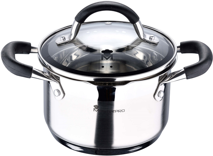 Кастрюля высокая с крышкой MasterPro Foodies collection 1.8 л (BGMP ...