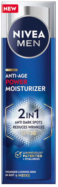 Крем для лица Nivea Men Anti-Age Power SPF 30 50 мл (4006000026862) – в ...