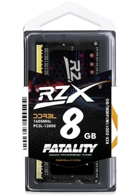 Оперативная память для ноутбука Rzx 8gb Ddr3l 1600mhz Pc3l 12800s 1 35v