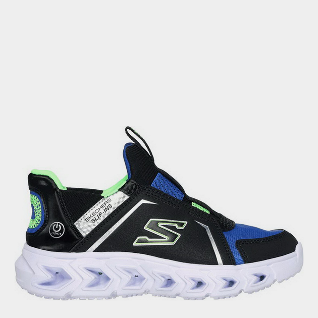 Детские с подсветкой кроссовки для мальчика Skechers 403830L BBLM 27.5 ...