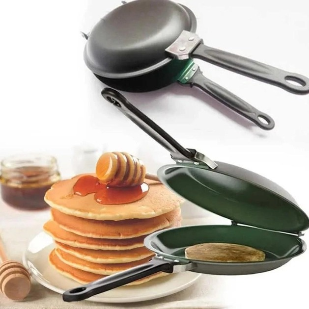 Двухсторонняя сковорода для приготовления блинов и панкейков Pancake ...
