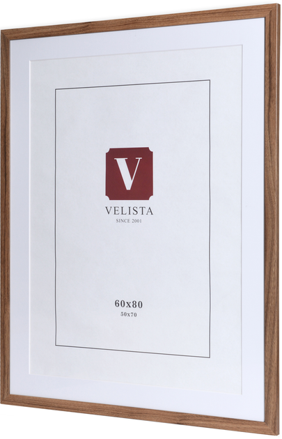 Рамка с паспарту Velista 24W-6012-3v МДФ 50х70 см Орех (2801000013230 ...