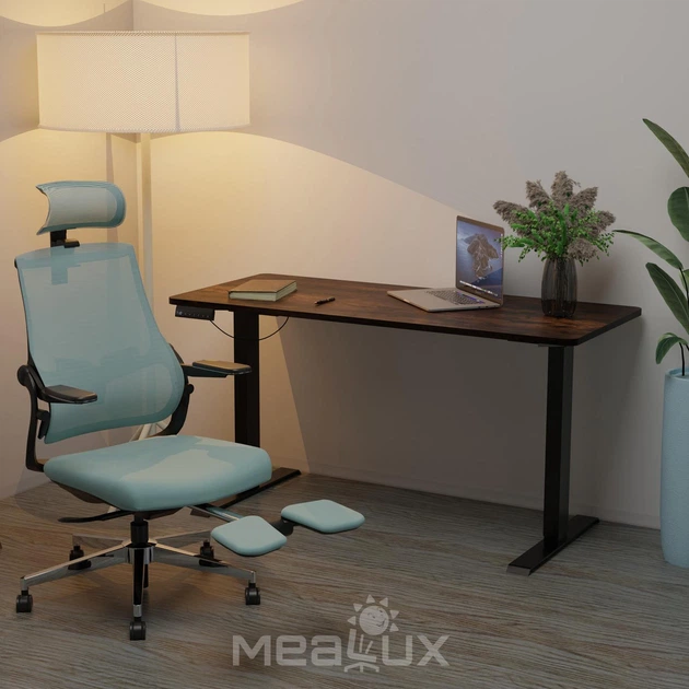 Офісне крісло Mealux Vacanza Air KBGL (арт.Y-565 KBGL) Сіро-блакитне – купити онлайн на ROZETKA