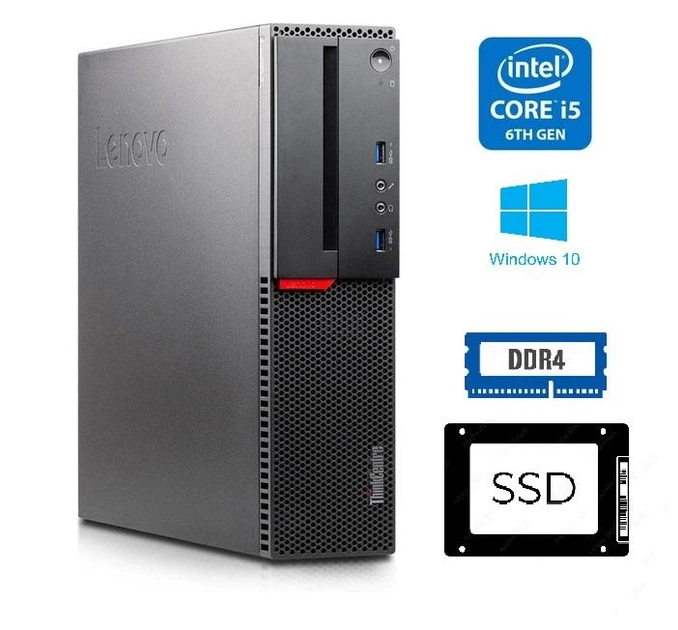Комп'ютер Lenovo ThinkCentre M900 SFF, Intel Core i5-6500 (4 ядра 3 ...