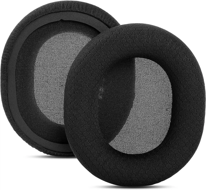 Амбушури для Steelseries Arctis 1 3 5 7 Prime Pro Black Soundline Сітчаста тканина фото