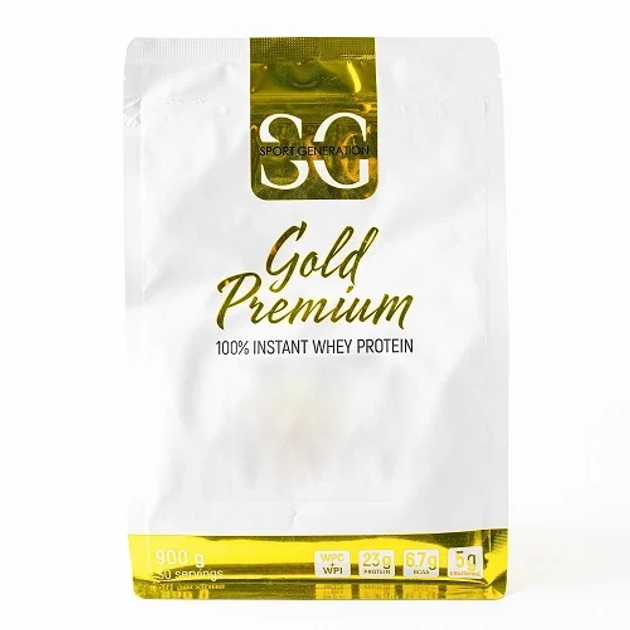 Протеїн Gold Premium 100% Instant Whey Protein, 900 грам Полуниця Sport ...