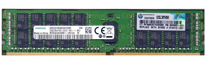 Серверная оперативная память Samsung Ddr4 32gb 2400mhz Rdimm 2rx4 Pc4