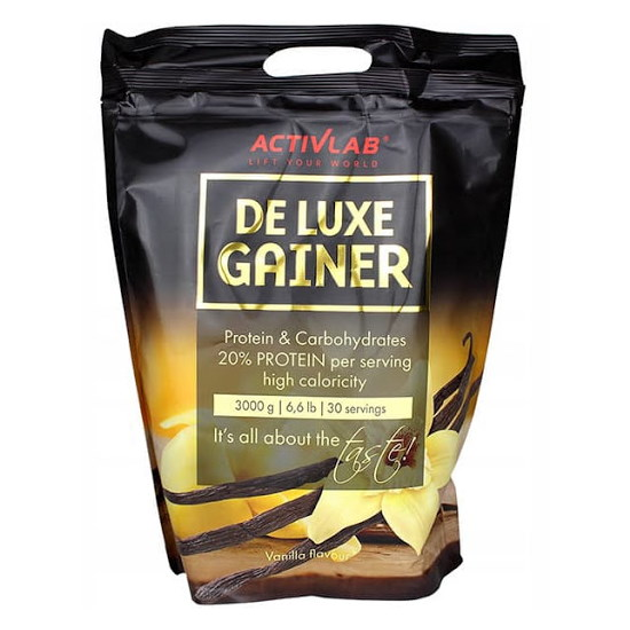 Гейнер De Luxe Gainer, 3 кг Ваниль ActivLab (fit0016886) – фото, отзывы ...