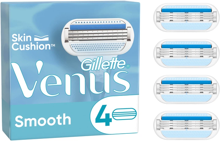 Змінні картриджі для гоління (Леза) жіночі Venus Smooth 4 шт ...