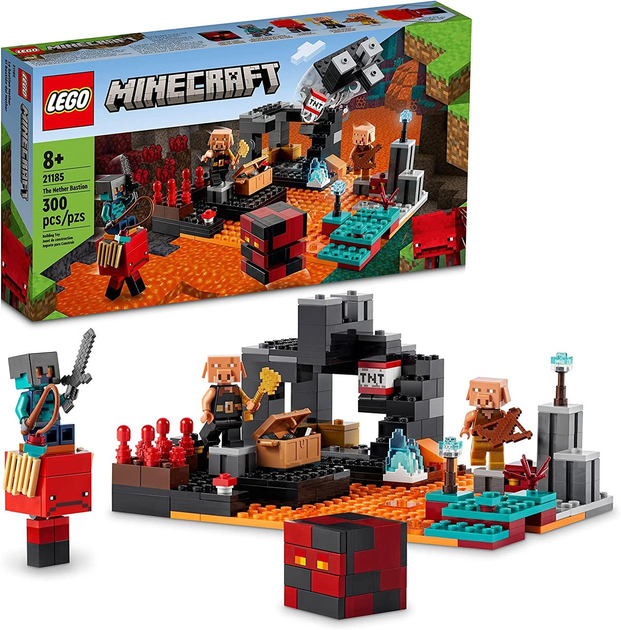 Лего Майнкрафт Бастион Нижний мир Lego Minecraft 21185 – игрушки с ...