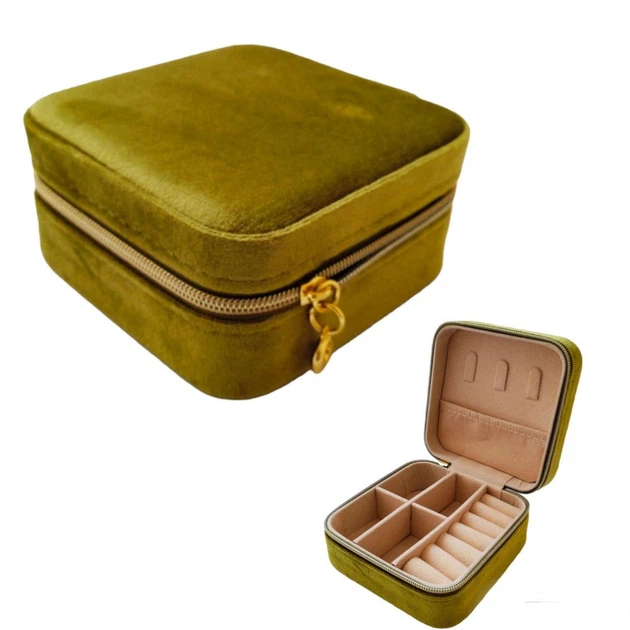 Шкатулка / органайзер для украшений и бижутерии на молнии 10*10 см ...