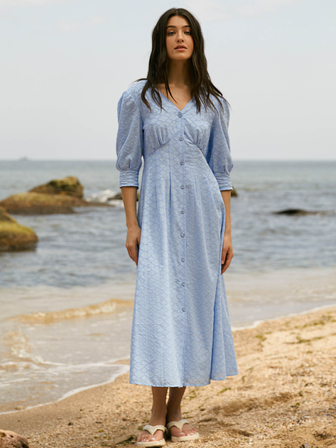 Платье миди летнее женское Seventeen 2186.6008 XXL-3XL Голубое ...