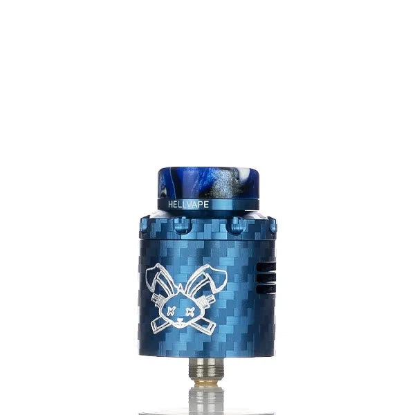 Бак дрипка Hellvape Dead Rabbit 3 RDA 24mm Blue Carbon Fiber (15863 ...
