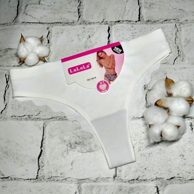 Трусики жіночі безшовні LULOLA мікрофібра танга білі XXL 46 9918-22 – Брендовий одяг | ROZETKA