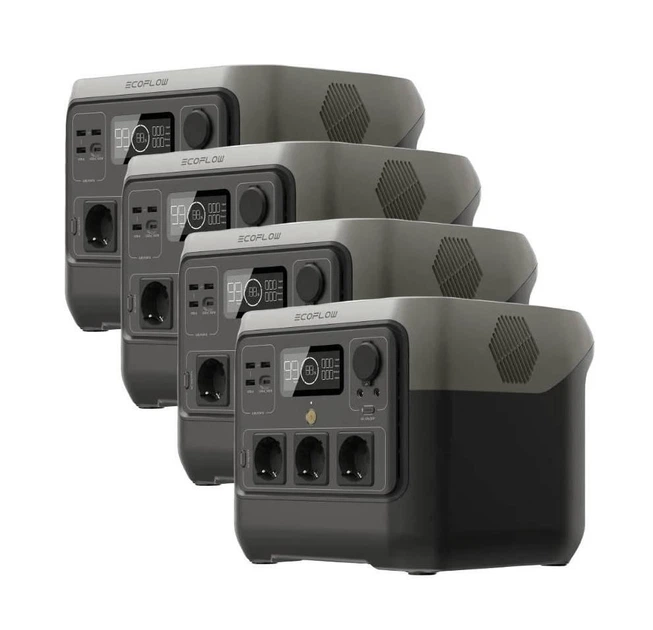 Комплект 4 шт Зарядна станція EcoFlow RIVER 2 Pro 768 Вт·год – фото ...