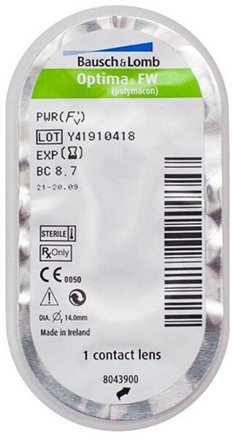 Контактные линзы Bausch&Lomb OPTIMA FW BC=8.4 DIA=14.0 PWR=-2.50 1 ...