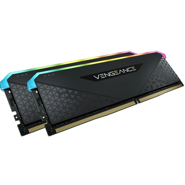 Оперативная память Ddr4 32 Gb 3200 Mhz Kit 16 Gb X 2 Corsair Vengeance Rgb Rs Black