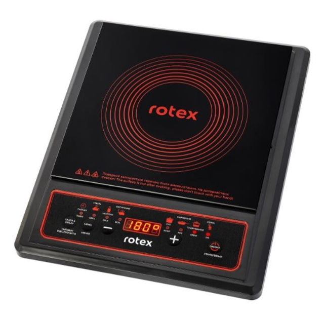 Плита индукционная электрическая настольная Rotex RIO145-G 1400 Вт ...
