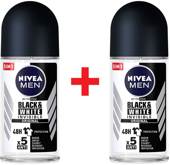 Упаковка антиперспирантов NIVEA MEN Черное и Белое Невидимый Original ...