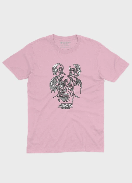 Футболка MODNO з принтом супезлодія - Танос 96-104 см Блідо-рожевий (TS001-1-LPINKJ-006-019-013 ...