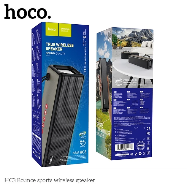 Hoco HC3 Бездротова портативна Bluetooth колонка Black – фото, відгуки ...