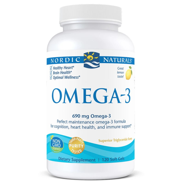 Жирные кислоты Omega-3, 120 капсул Nordic Naturals (fit0019275) – фото ...