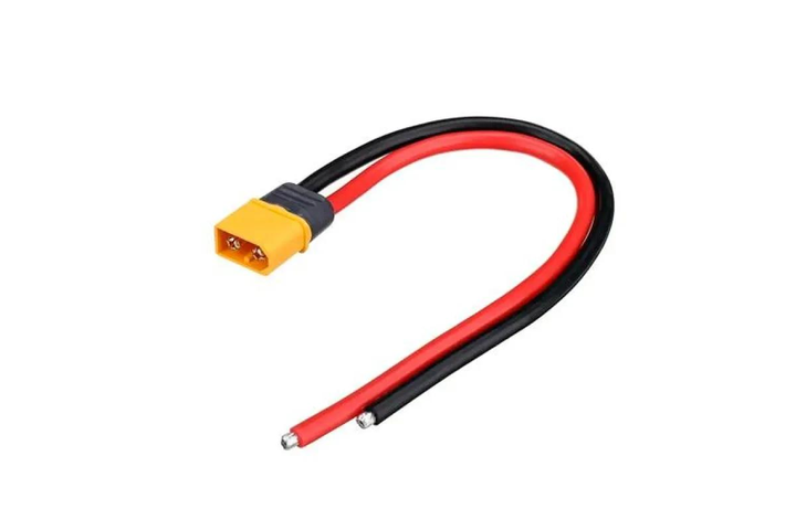 XT60 разъем XT-60 (Male, папа) с силиконовым проводом 14AWG (10см ...