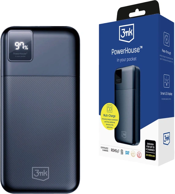 УМБ 3mk | PowerHouse | 20000 mAh | 22.5W | Black – фото, відгуки ...