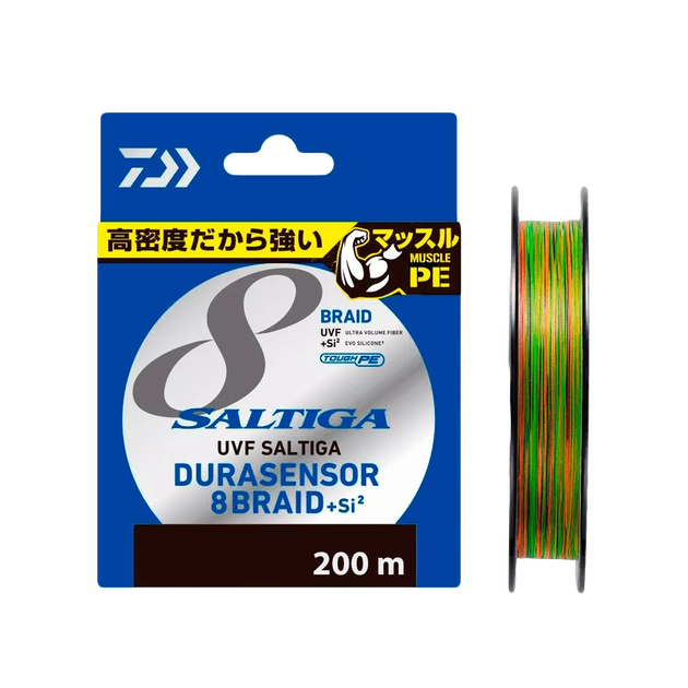Шнур Daiwa UVF Saltiga Dura Sensor X8+ Si2 200м #0.8 Multicolor – фото, відгуки, характеристики ...