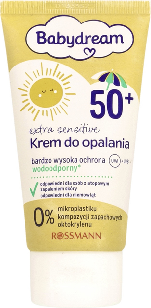 ROZETKA | Солнцезащитный крем Babydream для чувствительной кожи, SPF 50 ...