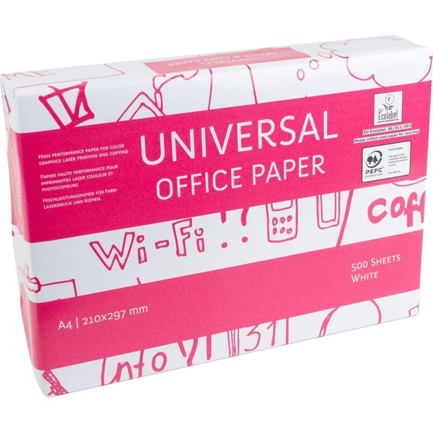 Папір офісний Universal Office Paper, А4, 80 г/м2, 500 арк. – фото ...