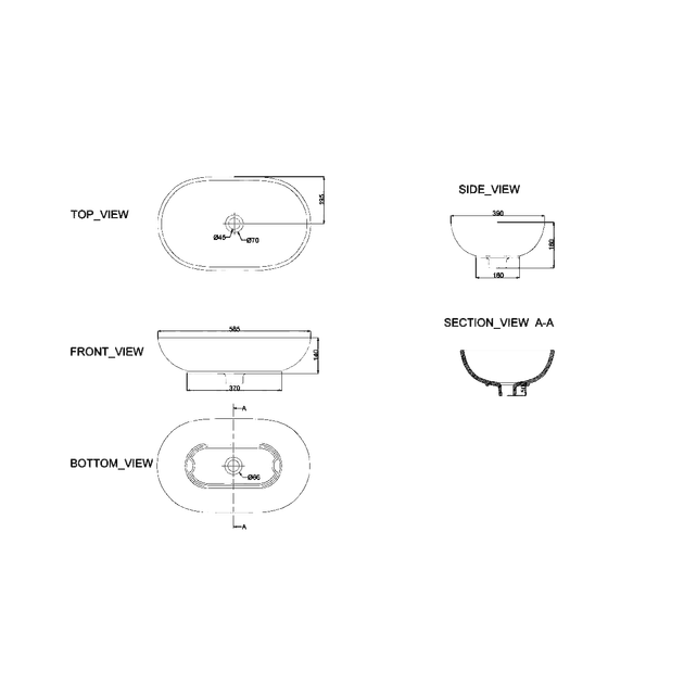 Раковина на тумбу 585x380x180 DEVIT OVALE (1510136) – фото, отзывы, характеристики в интернет ...
